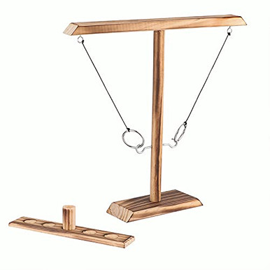 ADIMA Ring Toss Game- Exquisite and Simple Handmade Wooden Ring Toss ...