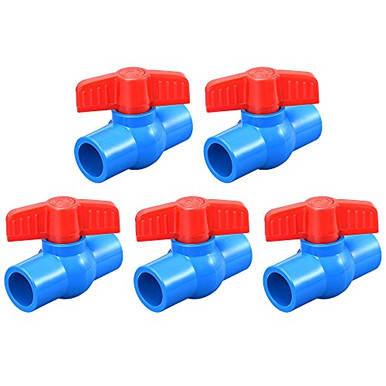 uxcell Ball Valve- 1/2" Slip PVC Socket End Valve for Aquarium Setup ...