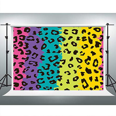Colorful Leopard Print Backdrop Wild Animal Cheetah Spots Photography ...