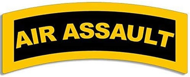 Yellow AIR Assault Tab Shaped 3M Reflective Sticker- Army Military ...