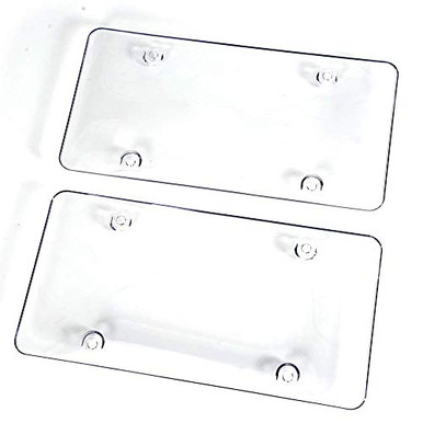Car License Plates Shields 2 Pack Clear Bubble Design Novelty Plate ...