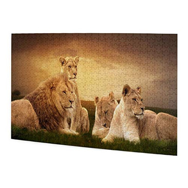 Animal African Lion Jigsaw Puzzles for Adults Children Family Game Gift ...