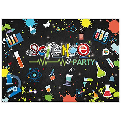 Allenjoy 7x5ft Science Party Backdrop Children Chemical Experiments ...