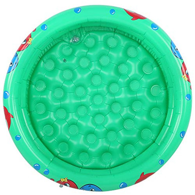 Bicaquu Green Play Pool- Inflatable Round Children Swimming Pool ...