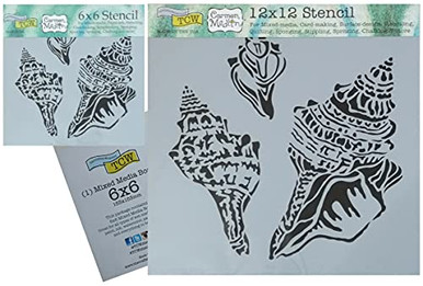 Crafters Workshop Seashell Stencils for Painting - on Wood- Walls ...