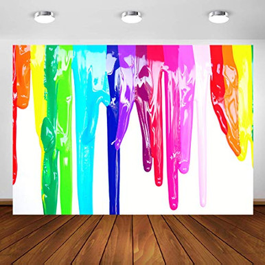 Scattered Paint Backdrop for Paint Art Party Photography Paint Splatter ...