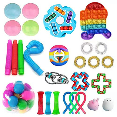 Fidget Packs Toys 28PCS Sensory Set - Relieves Stress and Anxiety ...