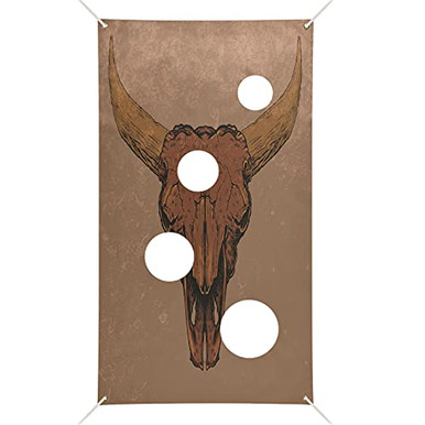 xigua Vintage Cow Skull Toss Games Banner with 6 Bean Bags Indoor ...