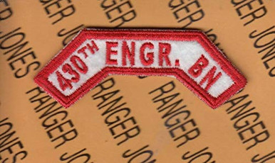 US Army 8th Army - Korea 430th Engineer Battalion 3.25" tab Patch ...