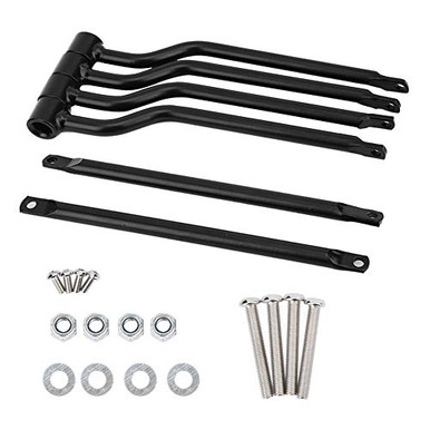 Qiilu Motorcycle Saddlebag Side Bracket- Universal Stainless Steel ...