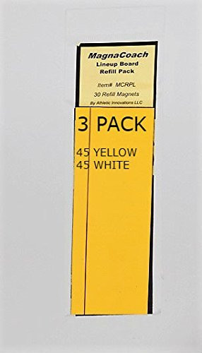 MagnaCoach Lineup Board Replacement Magnets Baseball/Softball 3 Pack ...