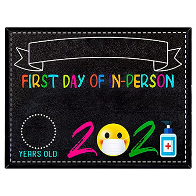 FLYAB First Day of School Chalkboard Sign 2021-9"x12" Back to School ...