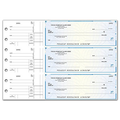CheckSimple Secure 3-On-A-Page All Purpose Manual Business Checks with ...