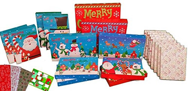 Christmas Gift Boxes- Assortment of Adorable Holiday Themes- with Lids ...