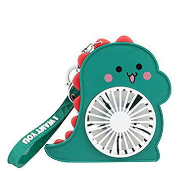 Cute Dinosaur Keychain Handheld Fan With Light Portable Air Cooler Air ...