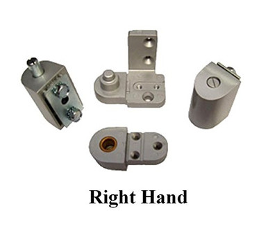 YKK Style Storefront Door Pivot Hinge Set in Aluminum - Choose Handing ...