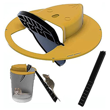 Mouse Bucket Trap- Mouse Trap Bucket with Ladder- Flip and Slide Mouse ...