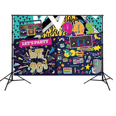 HUAYI 7x5ft Retro 90s Hip Hop Pop Style Graffiti Wall Photography ...