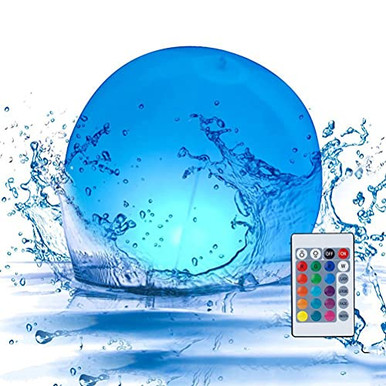 JTLB Pool Toy LED Beach Ball with Remote Control 16 Colors Change ...