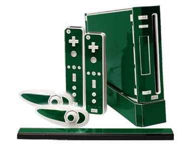 Forest Green Vinyl Decal Faceplate Mod Skin Kit for Nintendo Wii ...