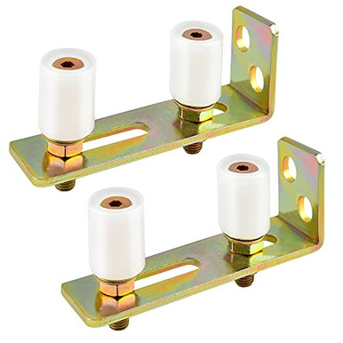 Worldity Slide Gate Guide Post Rollers 3" L Rear Bracket- Adjustable ...