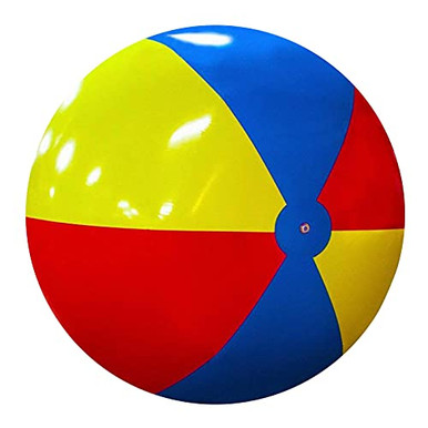 31.5Inch Large Beach Ball- Rainbow- Gigantic- Jumbo Inflatable Beach ...