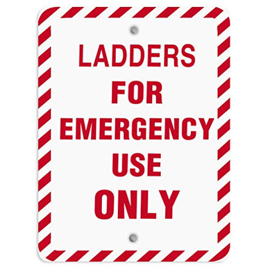 Aluminum Vertical Metal Sign Multiple Sizes Ladders for Emergency Use ...