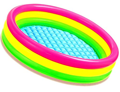 Intex Kiddie Pool - Kid's Summer Sunset Glow Design 45" x 10 ...