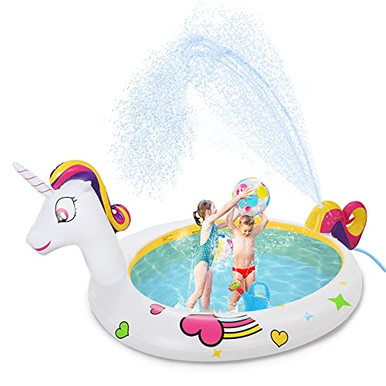 Inflatable Sprinkler Pool- Unicor Kids Sprinkler Swimming Pool Children ...