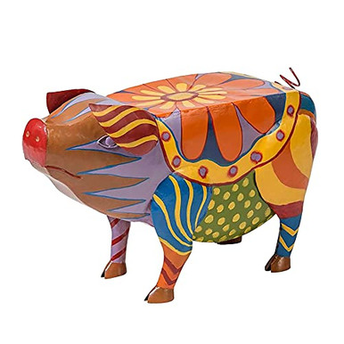 Pig Patio Side Table Perfect Standing Colorful Pig Furniture Animal ...