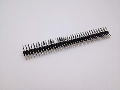 100PCS Pitch 2.54mm 2x40 Pin 80 Pin Double Row Right Angle Male Pin ...