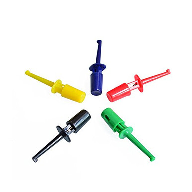 100PCS 1.7'' Multimeter Lead Wire Kit Test Hook Clip Grabbers Test ...