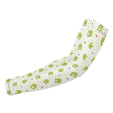Sports Compression Arm Sleeve Cartoon Frogs and Heart Sun Sleeves UV ...