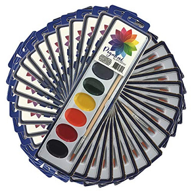36 Sets Watercolor Paint Pack Paintpack with Brush Value Pack- 8 Color ...