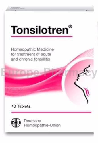 TONSILOTREN - Acute and Chronic Tonsillitis 40 tab. VERY EFFECTIVE-FAST ...