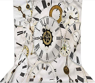 3x5ft Photography Backdrop Background- Classical Vintage Clocks ...
