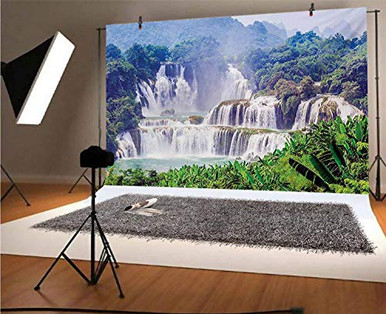 Nature 7x5 FT Vinyl Photography Background Backdrops-Waterfall Exotic ...