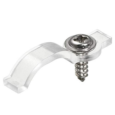 uxcell LED Strip Mounting Brackets- Half Round Fixing Clips Clamps ...