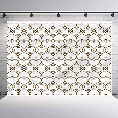 6x6ft Vinyl Photo Backdrops-Damask Victorian Swirl Backdrop ...