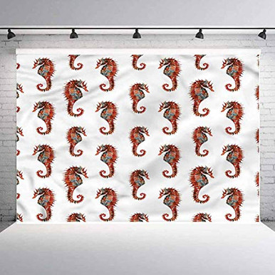 6x6ft Animal Vinyl Photo Backdrops-Pattern in Watercolors Backdrop ...