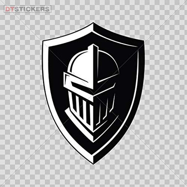 Vinyl Stickers Decal Knight Armor Shield for Helmet Waterproof 6 X 4.33 ...