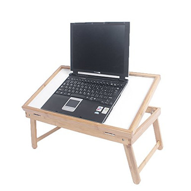 Table Top Adjustable Dining-Table Reading Table Bamboo Wood Color Plank ...