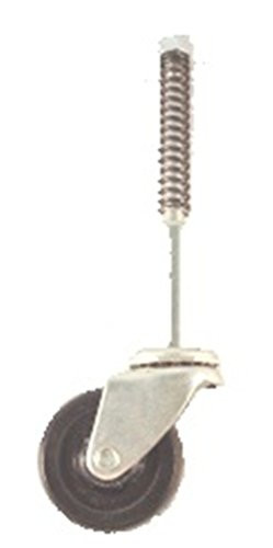 3" Heavy Duty Soft Rubber Spring Loaded Ladder Caster- 110 lbs Capacity ...