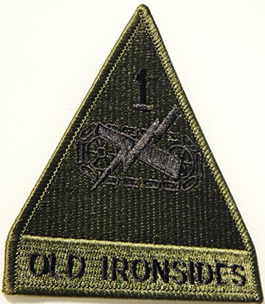 1st Armored Division Old Ironsides Shield Shoulder Logo Army Military ...