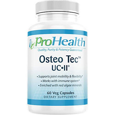 OsteoTec UC-II® -60 veggie capsules- -Undenatured Type II Collagen ...