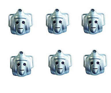 STAR CUTOUTS SMP387 Classic Cyberman Masks 6 Pack Includes Tabs and ...