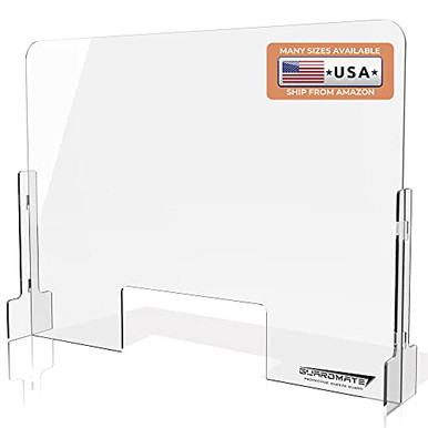 GUARDMATE - Premium Plexiglass Shield Commercial Grade Sneeze Guard ...