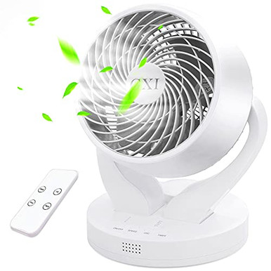 GXI Air Circulator Fan Oscillating Room Fan Table Fan with Remote ...