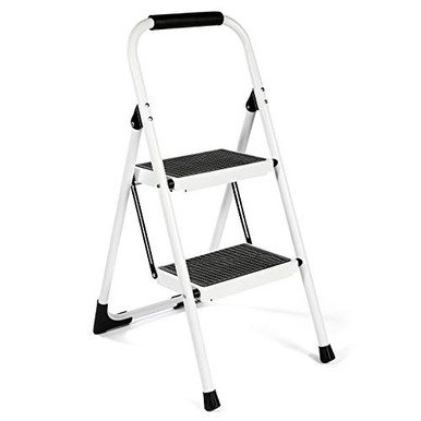 Step Ladder EFFIELER-2 Step Stool Ergonomic Folding Step Stool with ...