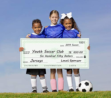 Giant Fake Presentation Check | Oversized Dry Erase Large Novelty Check ...